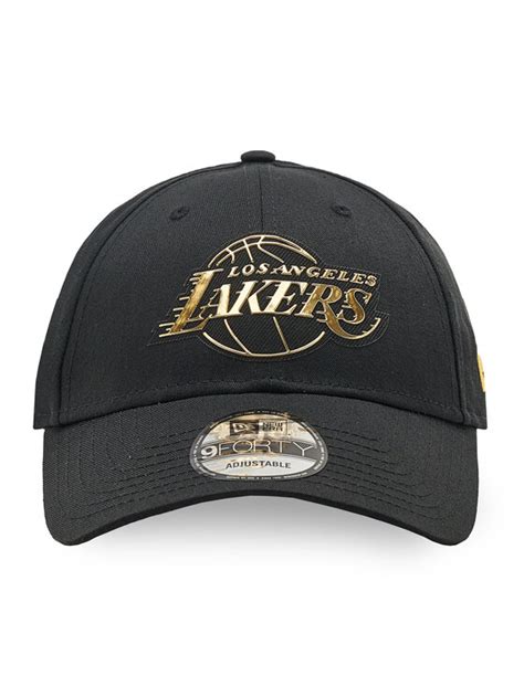 New Era Czapka Z Daszkiem La Lakers Foil Logo 9forty 60284873 Czarny