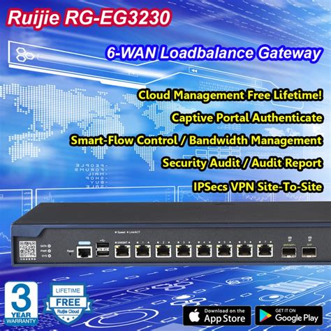 Ruijie Gateway Firewall Vpn Loadbalance Web Authentication