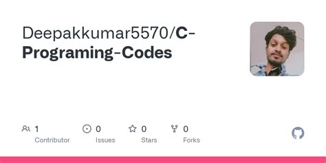Github Deepakkumar5570c Programing Codes Github Deepakkumar5570c Programing Codes