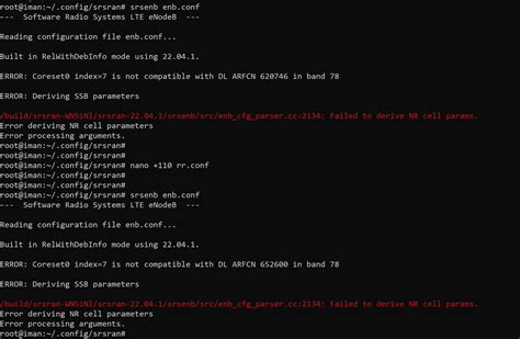 5G SA Cell Configuration For Band N78 ERROR Coreset0 Index 6 Is Not