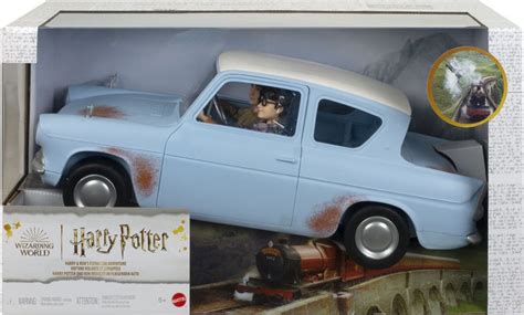 Harry Potter Ron Weasley Flying Car Ford Anglia Rare T Present