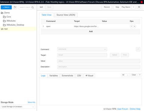 No Minimize And Maximize Buttons On Extension Interface Bug Reports Ui Vision AI OCR