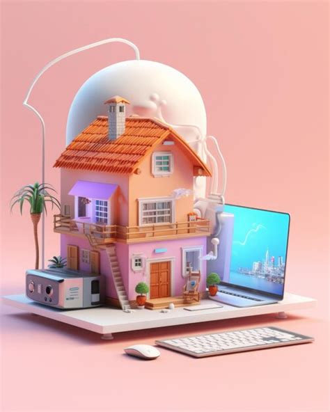 Premium Ai Image A 3d Model To Install An Internet Connection