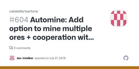Automine Add Option To Mine Multiple Ores Cooperation With Auto Food