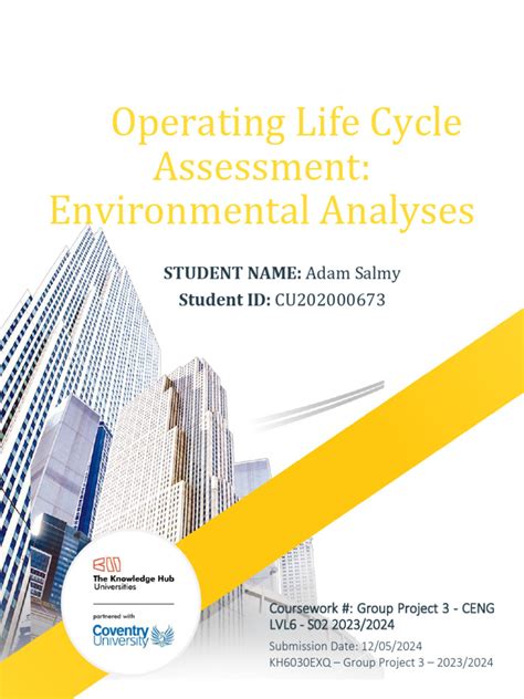 Environmental Analyses Pdf Green Building Greenhouse Gas