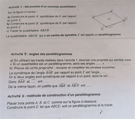 Bjr vous pouvez m aidez à faire l exercice 5 Merci d avance