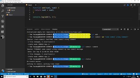 git tips episode 1 git commit amend youtube