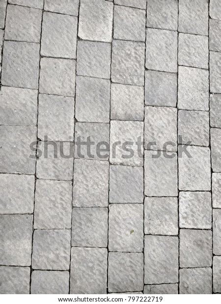 Foothpath Gray Brick Tile Texture Background库存照片797222719 Shutterstock