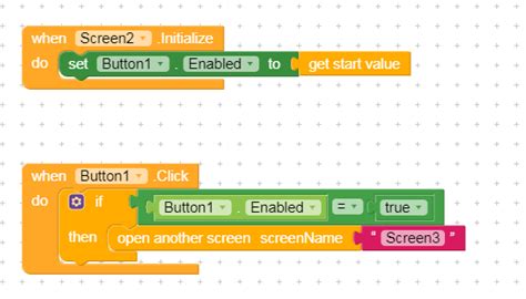 Click On Screen Button And Enable Another Screen Button Discuss