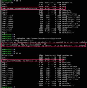 How To Extend The Default Ubuntu LVM Partition