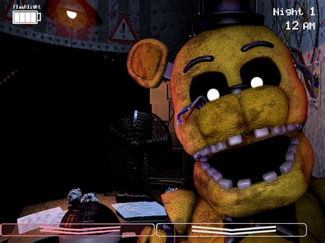 Golden Freddy Jump Scare Animation
