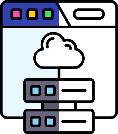 Cloud Storage Filled Half Cut Icon Vector Art At Vecteezy
