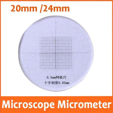 0 5mm 0 05mm Biological Microscope Objective Lens Stage Scale Glass