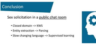 Three Things To Know About Machine Learning And Sex Solicitation PPT