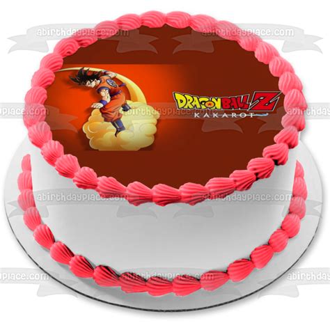 Dragon Ball Z Kakarot Yamcha On A Cloud Edible Cake Topper Image