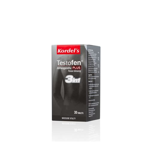 KORDEL’S TESTOFEN® PLUS ASHWAGANDHA AND PANAX GINSENG – Kordel’s