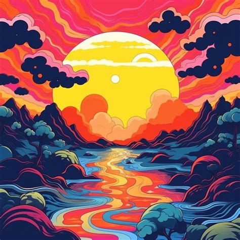 87000 Psychedelic Sunset Pictures