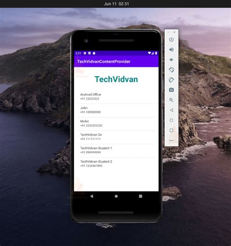 Content Provider In Android Techvidvan