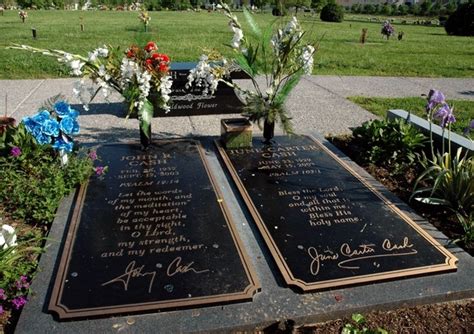 Johnny June Cash Famous Graves Johnny And June Famous Tombstones