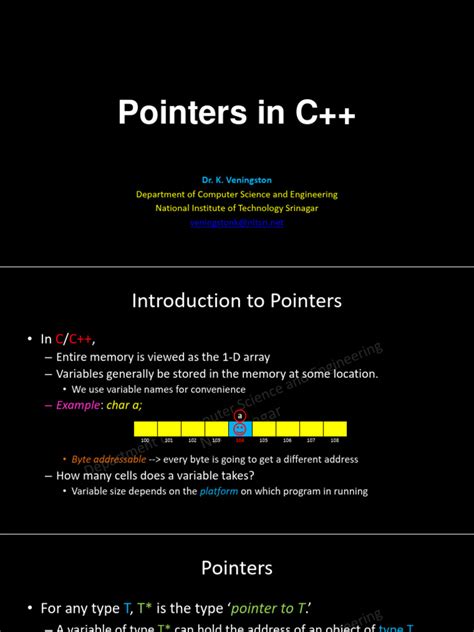 2b Pointers In C Pdf Pointer Computer Programming Variable