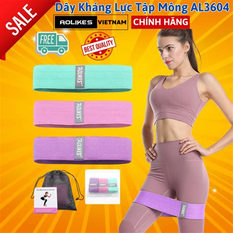 Dây Kháng Lực Tập Mông Mini Band Chính Hãng Aolikes Al3604 3604 Dây Đàn