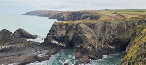 Pembrokeshire Coast Path Witchs Cauldron And Gurgling Green Cwms Part