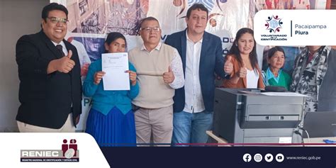Reniec PerÚ On Twitter 📷 Piura En La Municipalidad De Pacaipampa