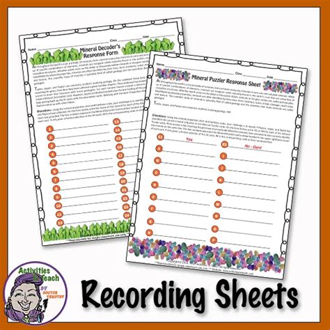 Middle School Earth Science Geology Detective Mineral Decoder Task Cards Activities To Teach