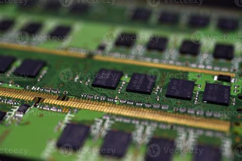 Blue Ram Bars On A Black Background Computer Memory Chips Computer
