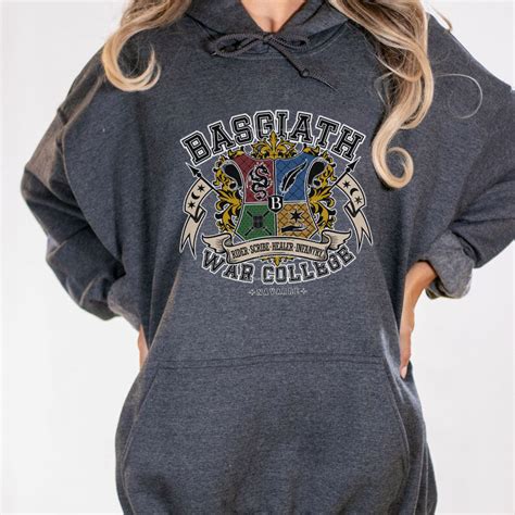 Basgiath War College Quadrants Crest Hoodie Fourth Wing Narrative