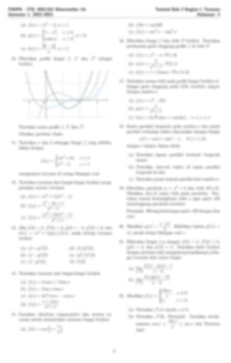 SOLUTION Tutorial Ma1101 Bab 2 2022 2023 Bagian I Studypool