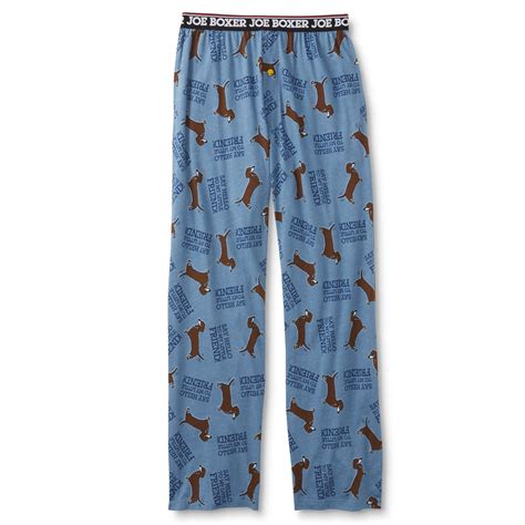 Joe Boxer Mens Knit Pajama Pants Dachshund