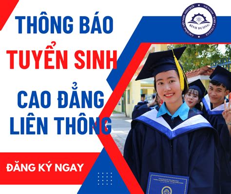 Thông báo tuyển sinh liên thông từ Trung cấp lên Cao đẳng năm 2024