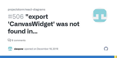 Export Canvaswidget Was Not Found In Projectstormreact Canvas