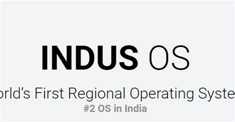 Indus OS The Operating System For India Wins Brand Of The Year Award