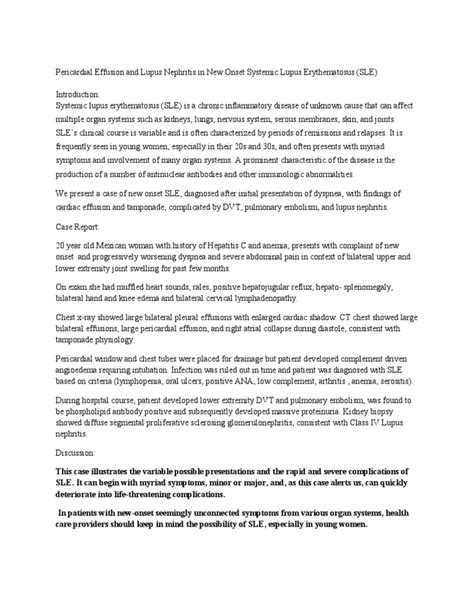 Lupus Case Report Pdf Systemic Lupus Erythematosus Rtt