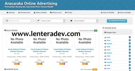 source code aplikasi promosi barang dan jasa gratis