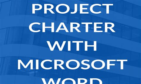 Online Course Create A Project Charter With Microsoft Word From Coursera Project Network