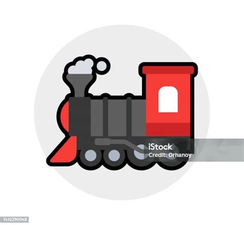 벡터 기관차 기차 아이콘 일러스트레이션 증기 기관차 벡터 색상 아이콘 교통에 대한 스톡 벡터 아트 및 기타 이미지 교통 교통수단 기관차 Istock