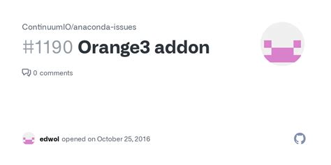 orange3 addon · issue 1190 · continuumio anaconda issues · github