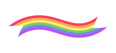 추상적인 무지개 리본 또는 배너 Lgbt 프라이드 깃발 프라이드의 달 그래픽 포스터 디자인 요소 템플릿입니다 0명에 대한 스톡