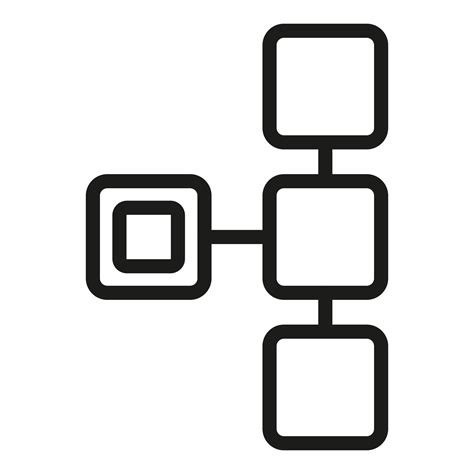 Hierarchy Structure Icon Outline Style 15599628 Vector Art At Vecteezy