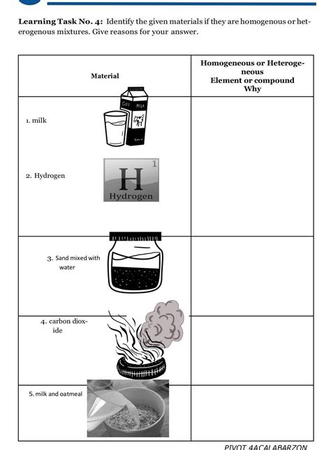 Identify The Given Materials If They Are Homogenous Or Heterogenous