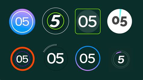 8 Styles of 5 Seconds Countdown Timer Green Screen (FREE to Use) - YouTube