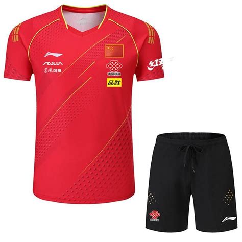 Li Ning WTTC Chinese National Team Shirt Kit Team Shirts Shirts Football Tshirts