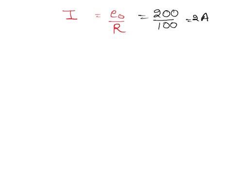 An Alternating E M F E 200 Sin 314 2 T Volts Is Applied Between The
