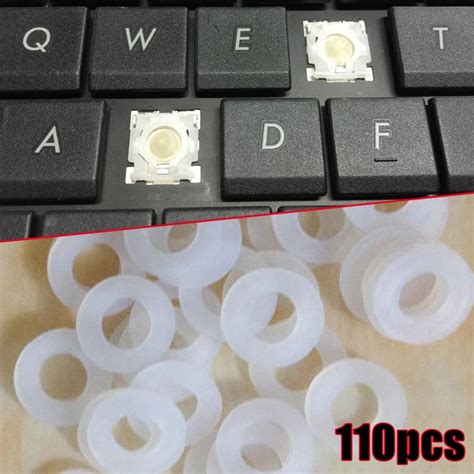 Jetery 110pcs Rubber O Ring Keyboard Switch Dampeners Keyboards