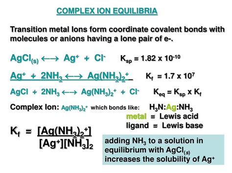 Ppt Complex Ion Formation Powerpoint Presentation Free Download Id