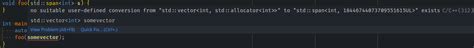 Gcc 13 Cannot Convert Stdvector To Stdspan · Issue 11026