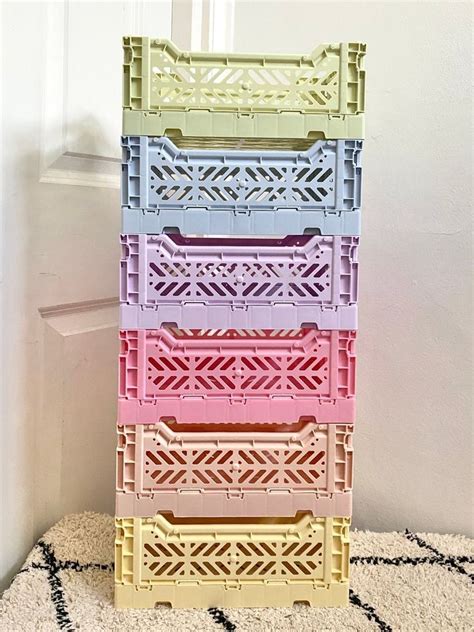 Crates Pastel Kamer Slaapkamerdecoratieideeën Kamer Decoratie